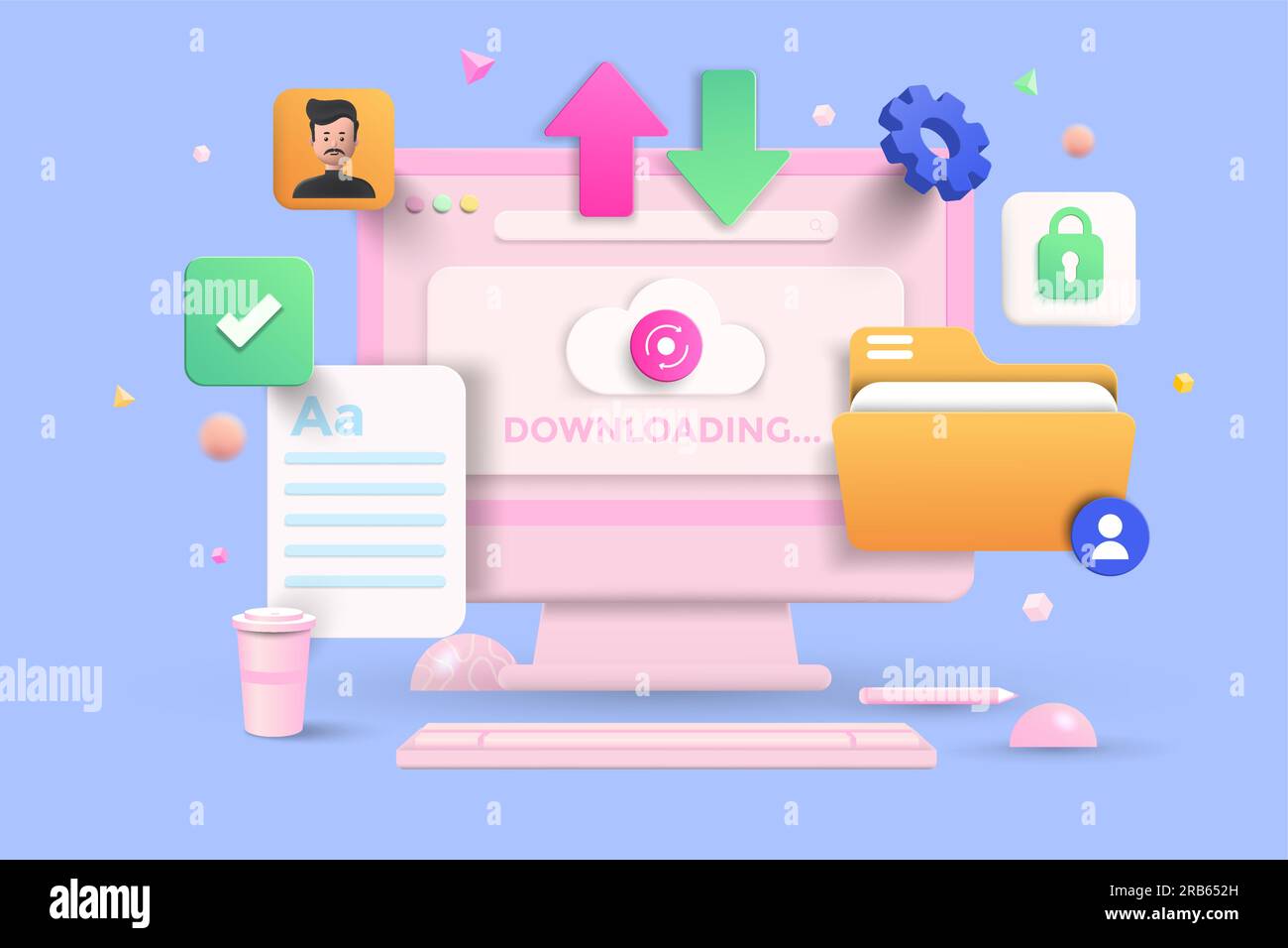 Unloading cloud Stock Vector Images - Alamy