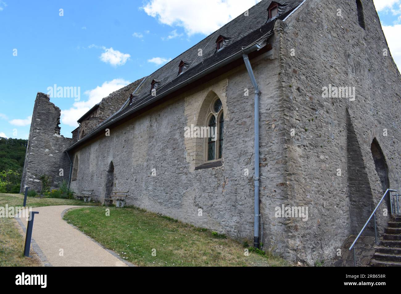 old pilgrim church Bleidenberg above Oberfell Stock Photo - Alamy