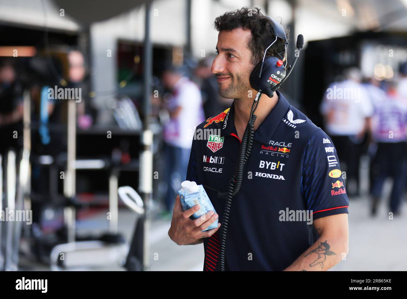 Silverstone, UK. 7th July, 2023. Daniel Ricciardo (AUS, Oracle Red Bull Racing), F1 Grand Prix ...