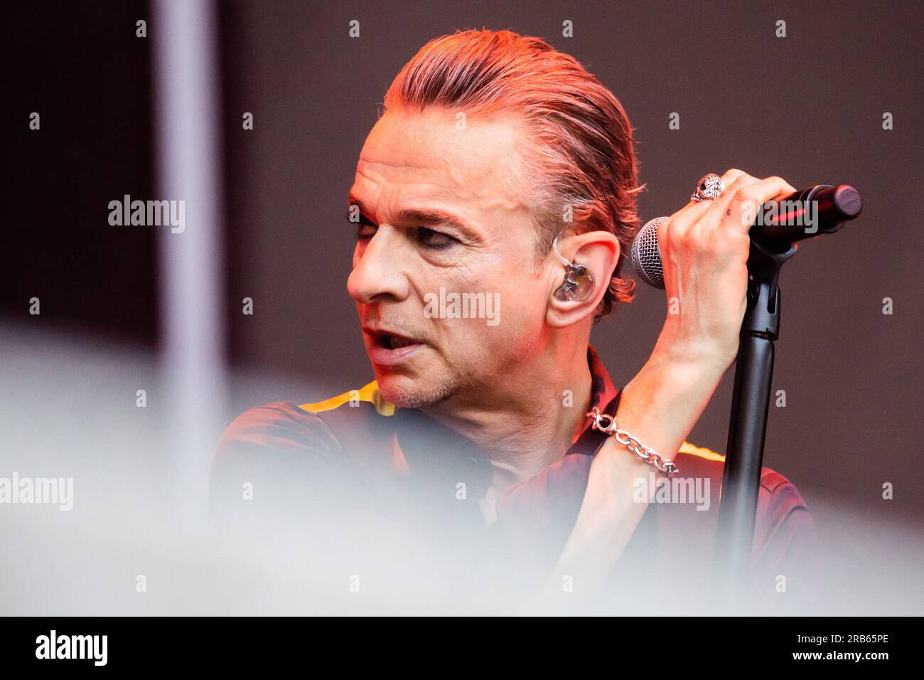Berlin, Germany. 07th July, 2023. Frontman Dave Gahan of Depeche Mode ...