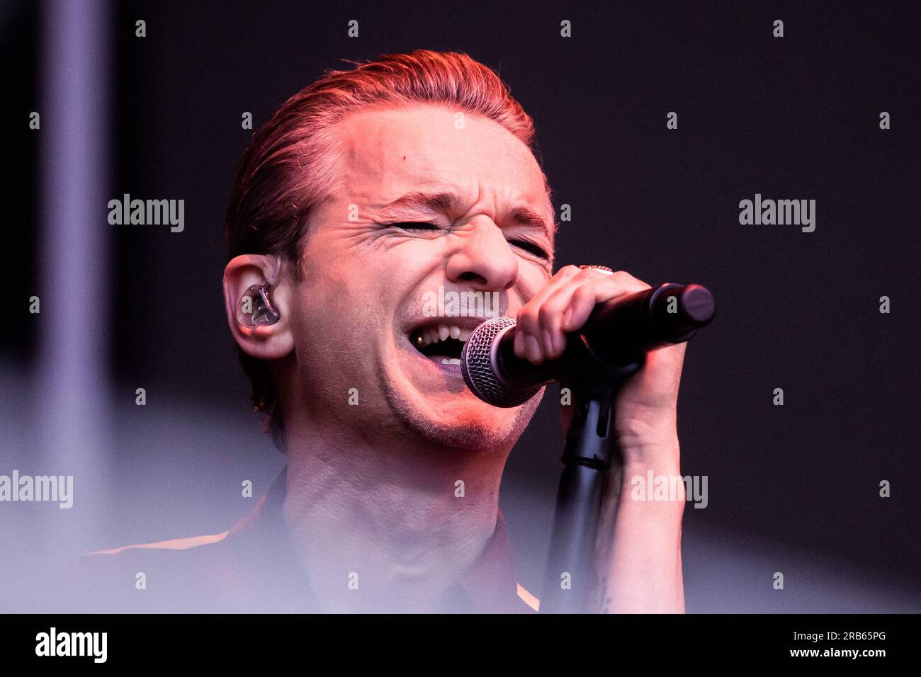 Berlin, Germany. 07th July, 2023. Frontman Dave Gahan of Depeche Mode ...