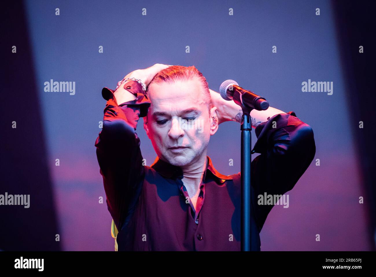 Berlin, Germany. 07th July, 2023. Frontman Dave Gahan of Depeche Mode ...