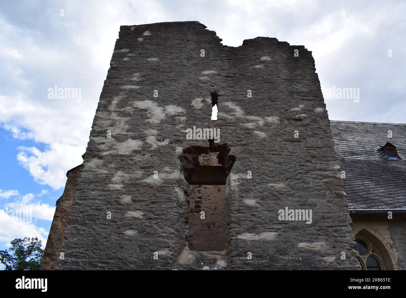 old pilgrim church Bleidenberg above Oberfell Stock Photo - Alamy