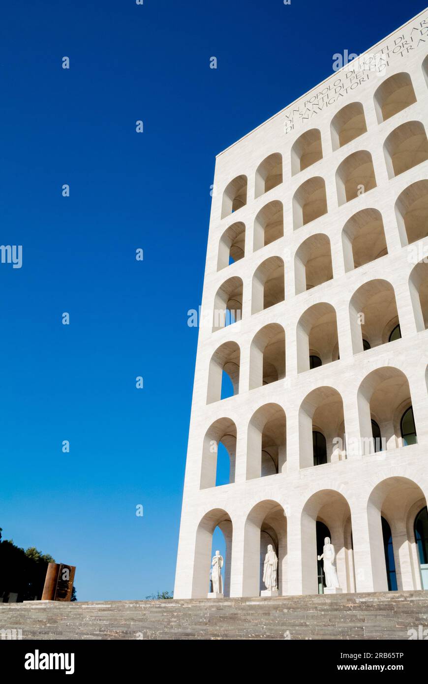 Rome, Lazio, Italy, Palazzo della Civiltà Italiana, also known as the ...