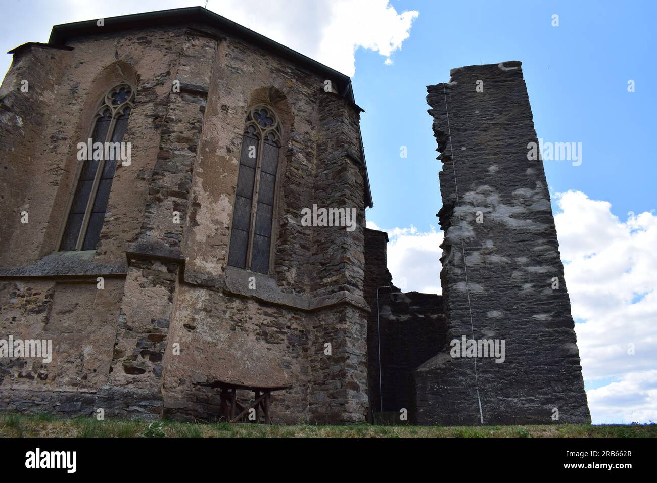 old pilgrim church Bleidenberg above Oberfell Stock Photo - Alamy