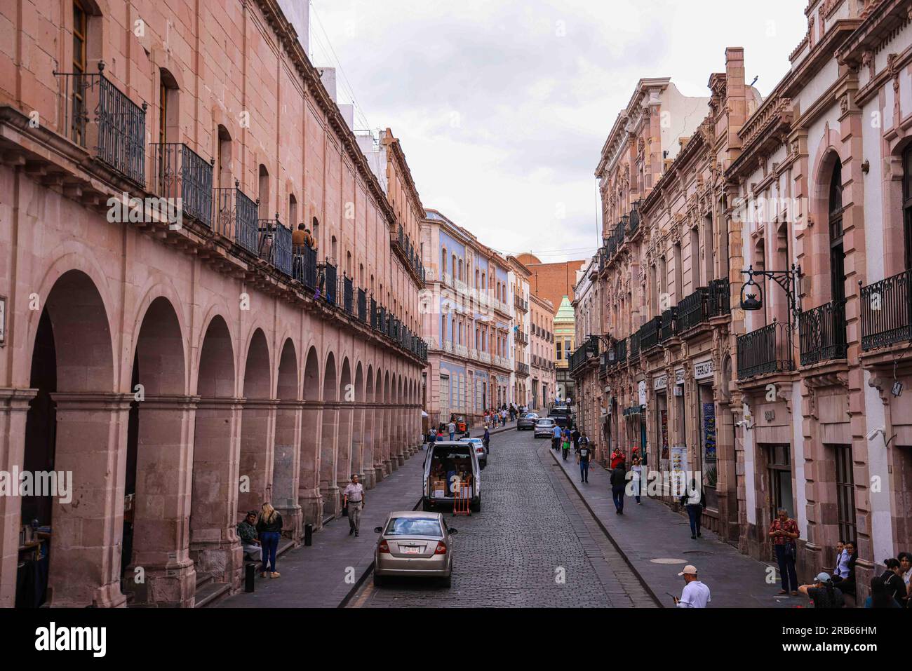 Zacatecas Mexico. Colonial zone of the capital city of the state of ...