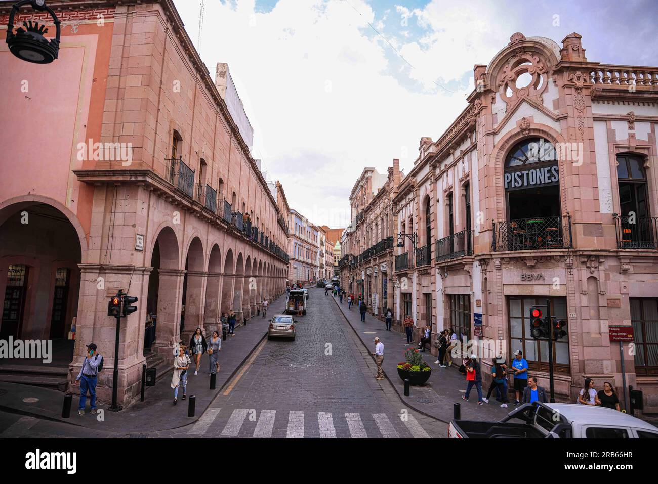 Zacatecas Mexico. Colonial zone of the capital city of the state of ...