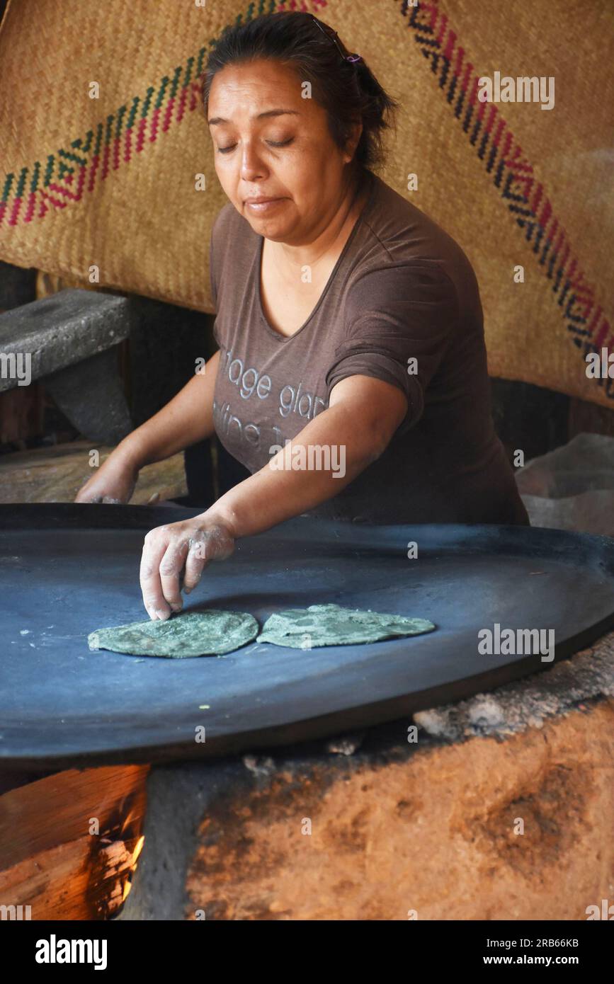 Mexican woman cooking hi-res stock photography and images - Alamy