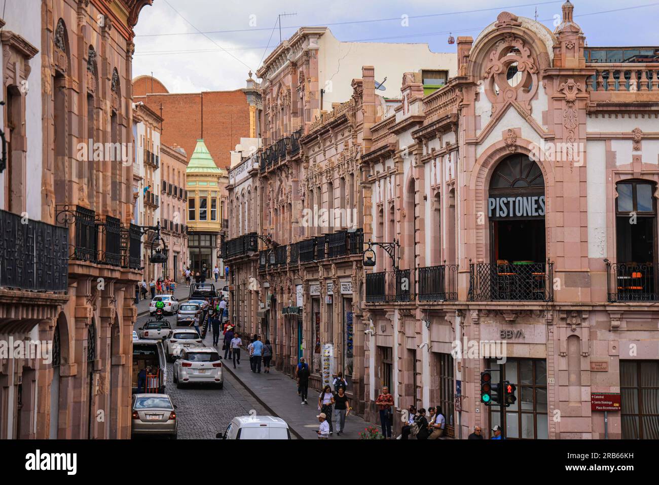 Zacatecas Mexico. Colonial zone of the capital city of the state of ...