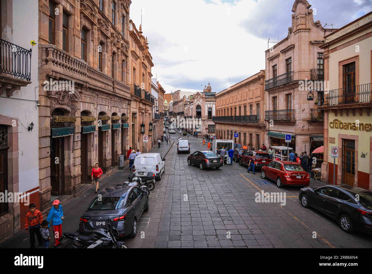 Zacatecas Mexico. Colonial zone of the capital city of the state of ...
