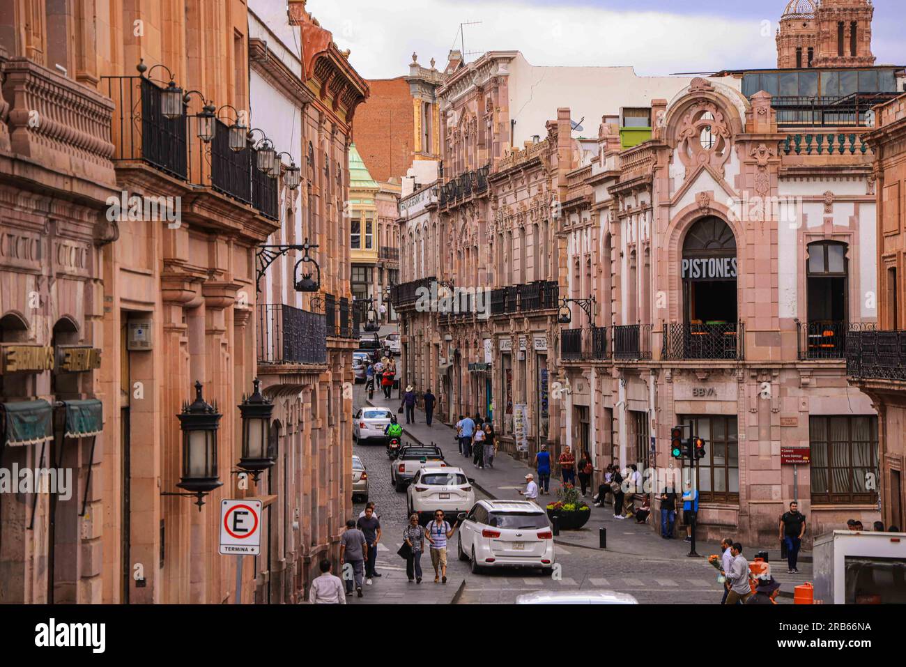 Zacatecas Mexico. Colonial zone of the capital city of the state of ...