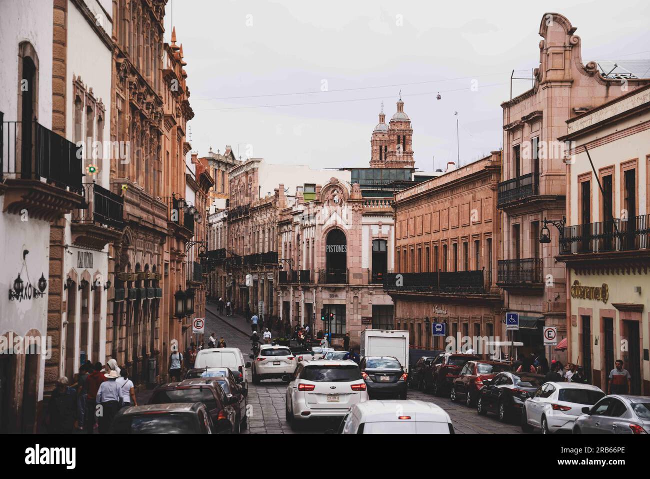Zacatecas Mexico. Colonial zone of the capital city of the state of ...