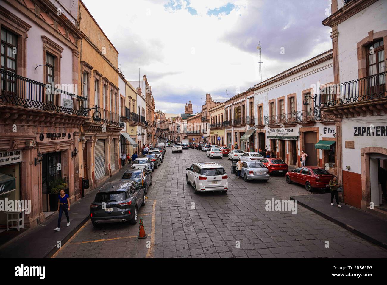 Zacatecas Mexico. Colonial zone of the capital city of the state of ...
