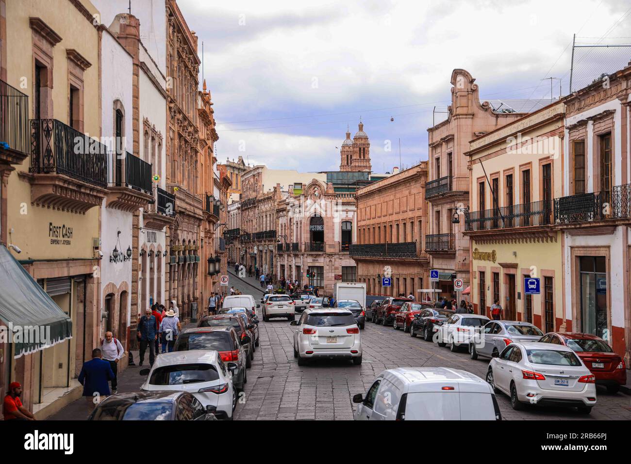 Zacatecas Mexico. Colonial zone of the capital city of the state of ...