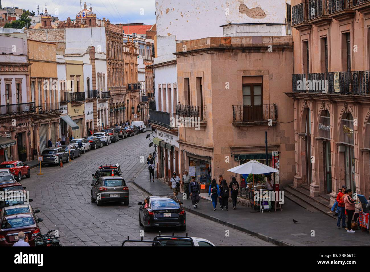 Zacatecas Mexico. Colonial zone of the capital city of the state of ...