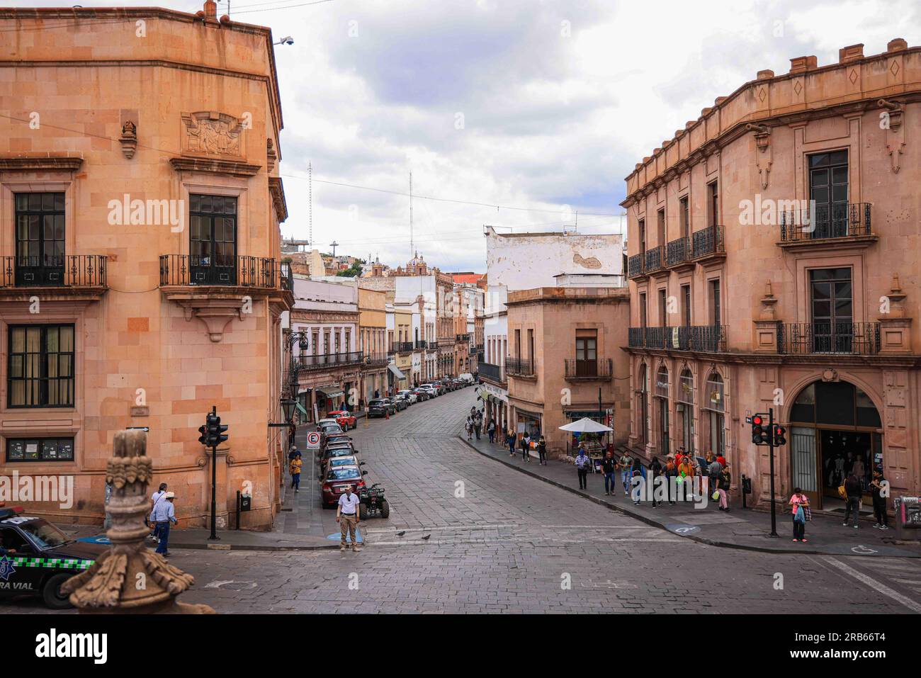 Zacatecas Mexico. Colonial zone of the capital city of the state of ...