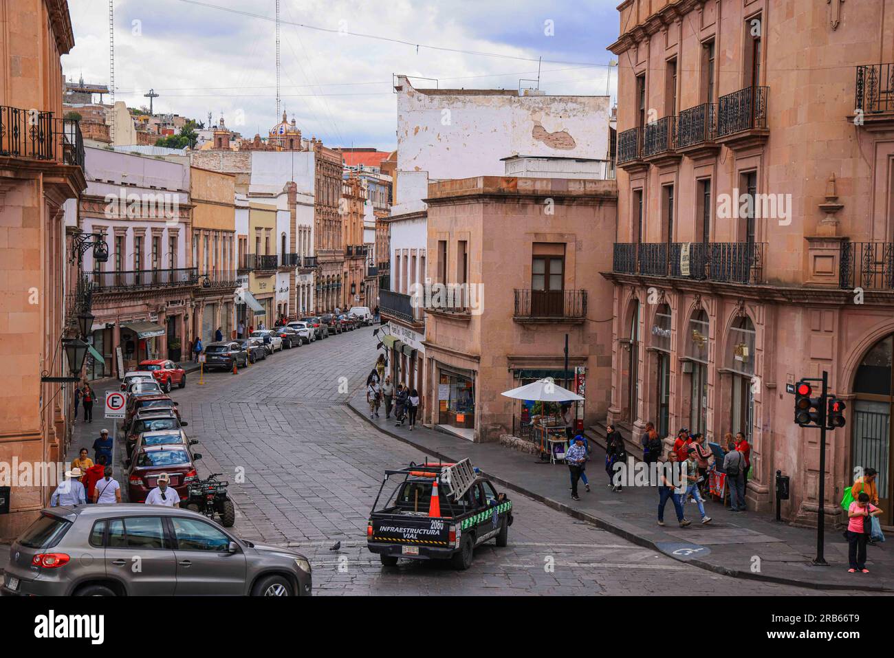 Zacatecas Mexico. Colonial zone of the capital city of the state of ...