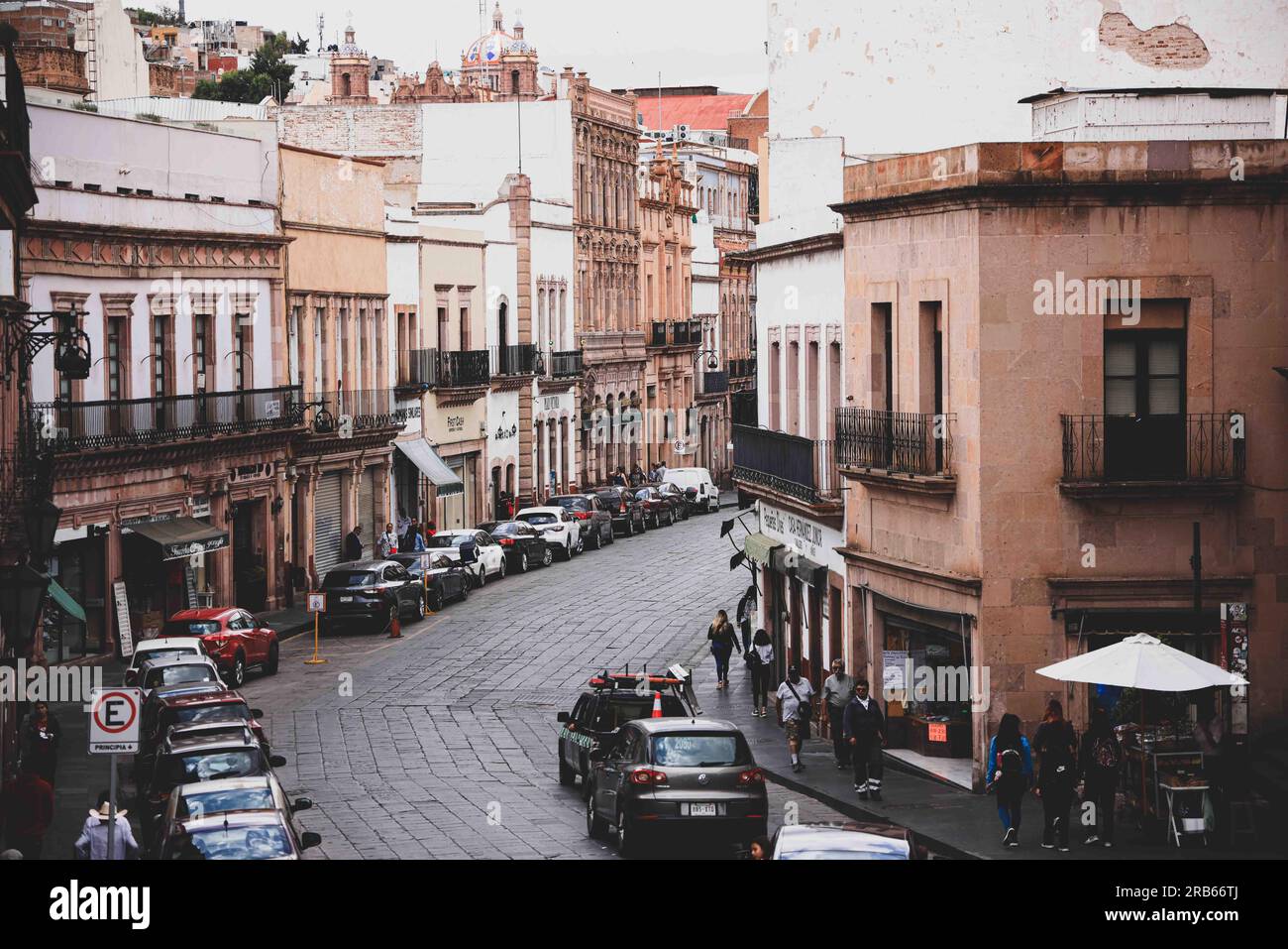 Zacatecas Mexico. Colonial zone of the capital city of the state of ...