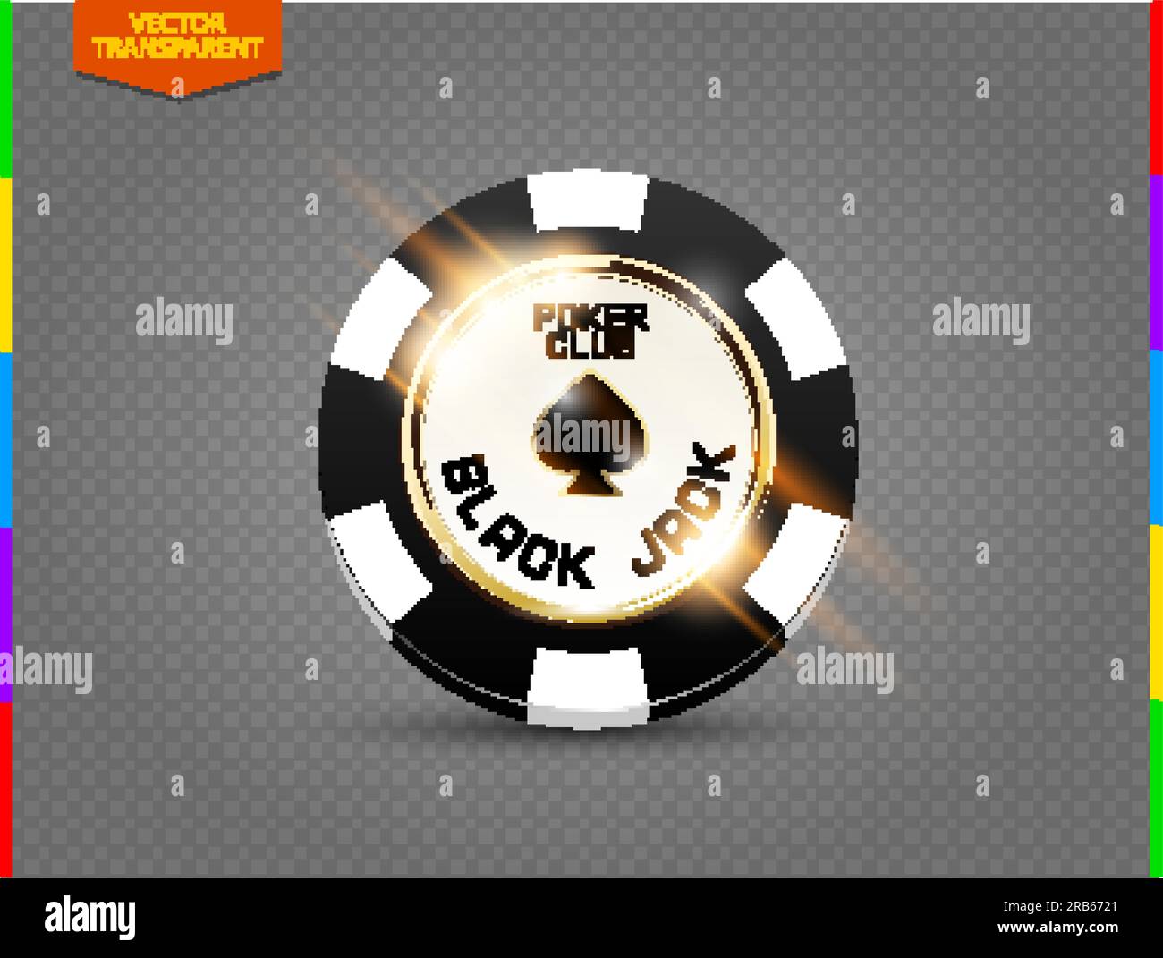 Poker chip Stock Vector Images - Alamy