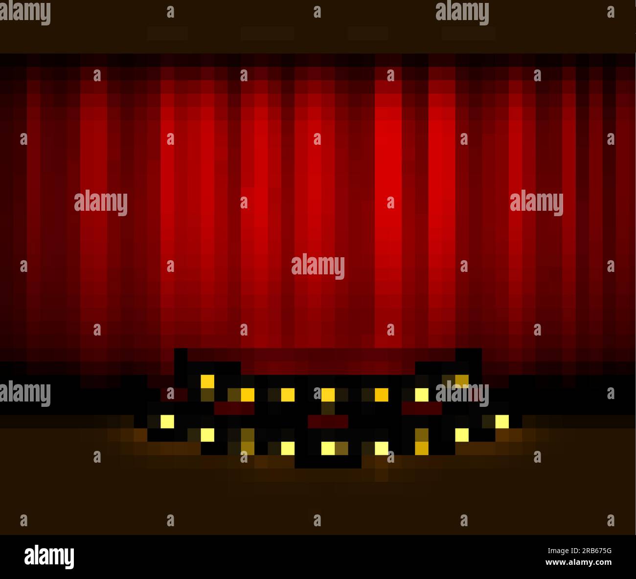 Curtain illuminated by spotlights hi-res stock photography and images ...