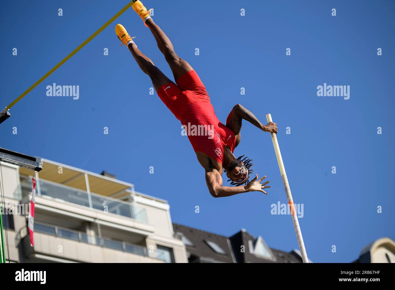 Winner Bo Kanda LITA BAEHRE (TSV Bayer 04 Leverkusen/ 1st place) action ...