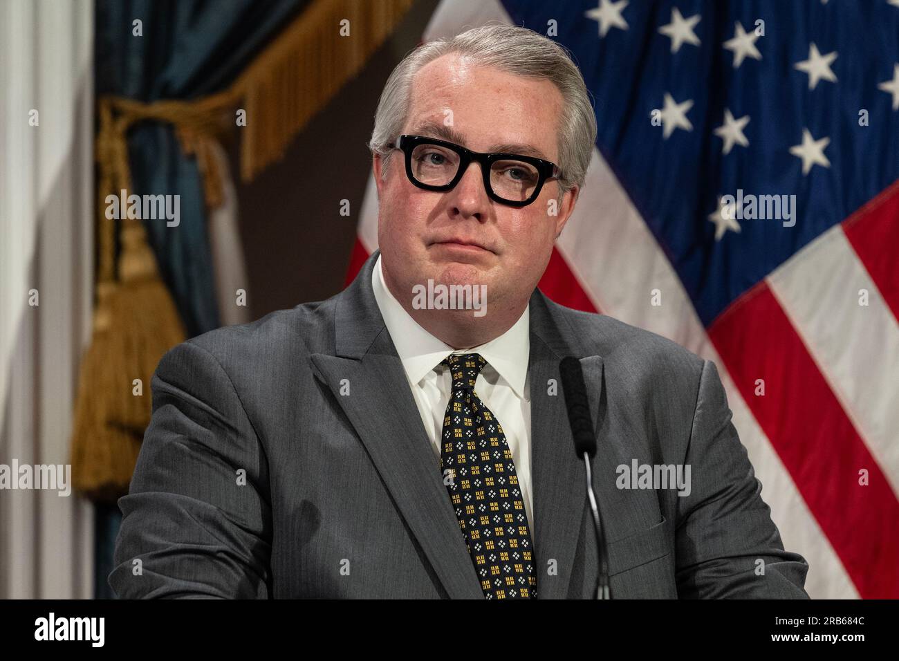 New York, USA. 07th July, 2023. Chief Medical Examiner Dr. Jason Graham ...