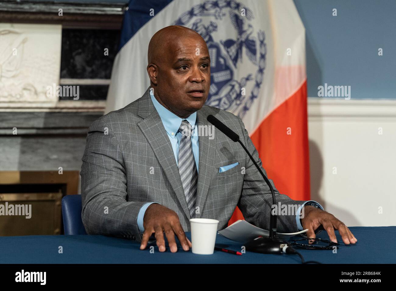 New York, USA. 07th July, 2023. Deputy mayor for Public Safety Philip ...
