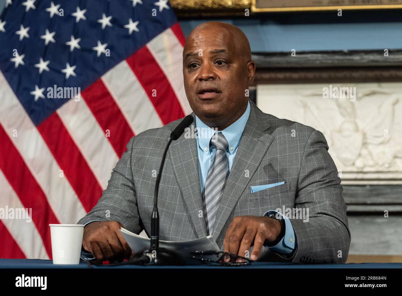 New York, USA. 07th July, 2023. Deputy mayor for Public Safety Philip ...