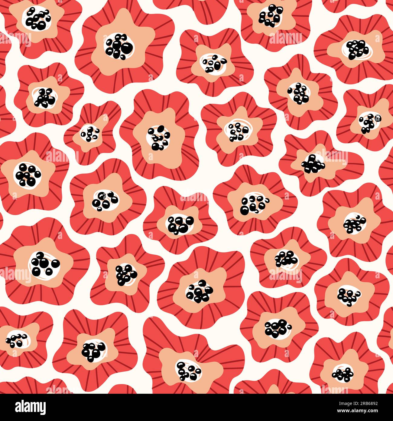 Cartoon poppy flower Stock Vector Images - Alamy