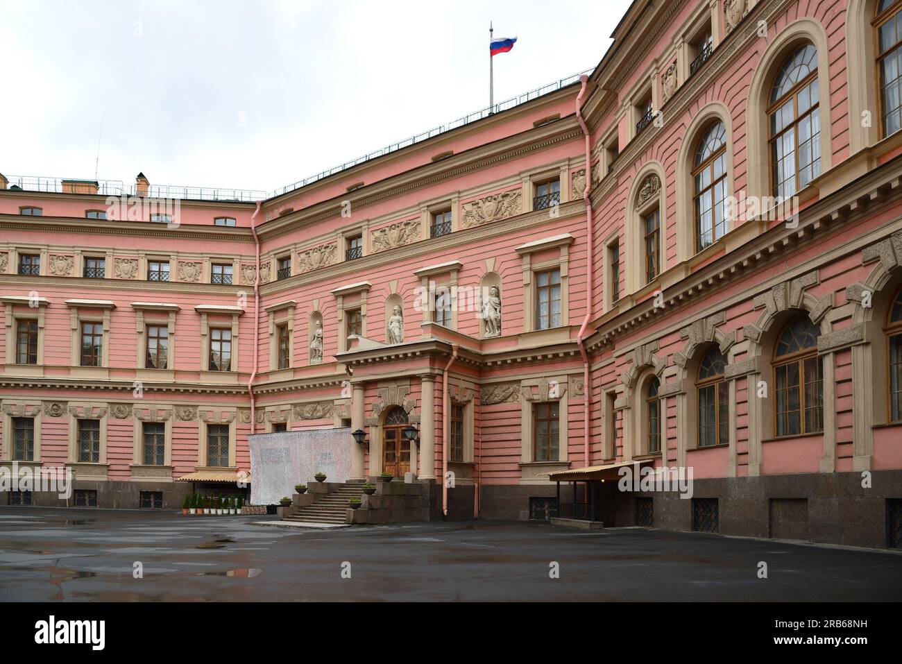Saint Petersburg. Russia - June 2. 2017. Courtyard the Mikhailovsky ...