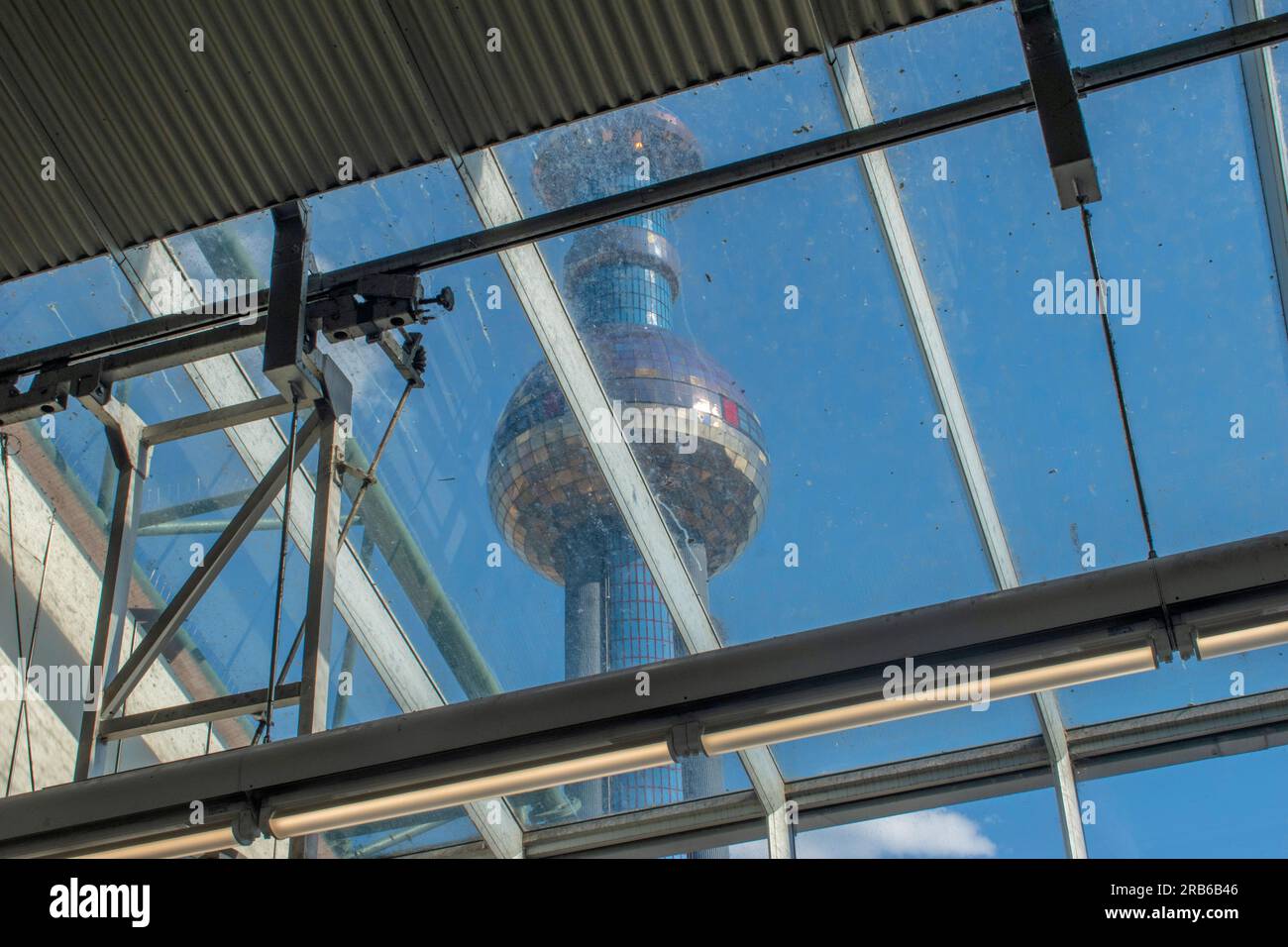 Vienna, Austria, 7 july 2023: The spittelau waste incineration factory ...
