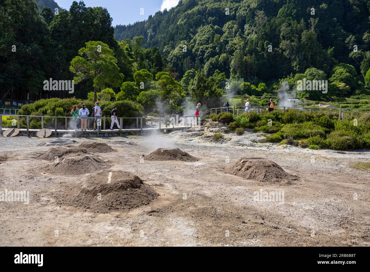 Furnas, Azores - 11.06.2023: View of Caldera in Furnas Lake "Lagoa das ...