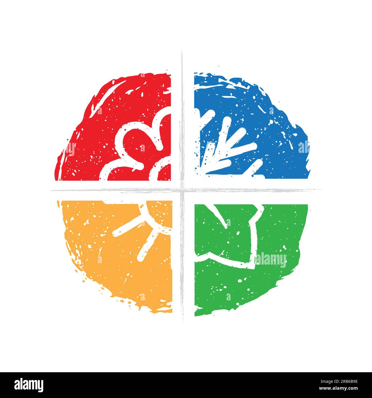 4 seasons art Stock Vector Images - Alamy