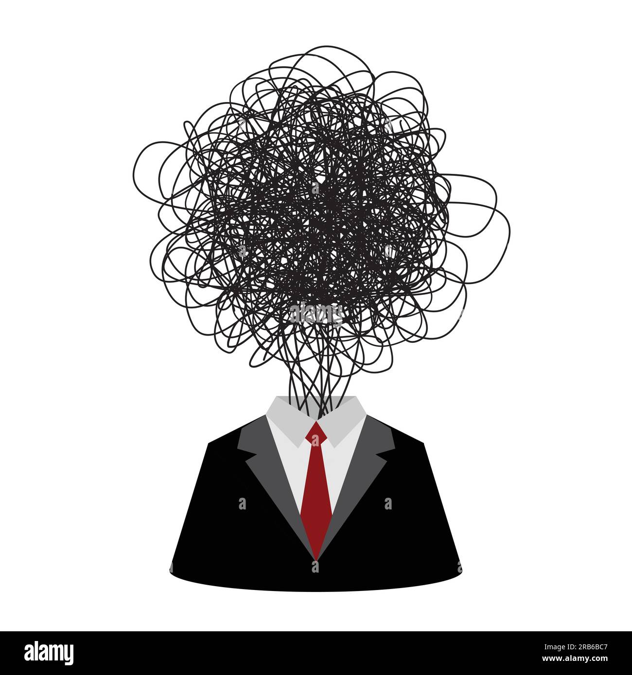 Cartoon confused man thought bubble hi-res stock photography and images ...