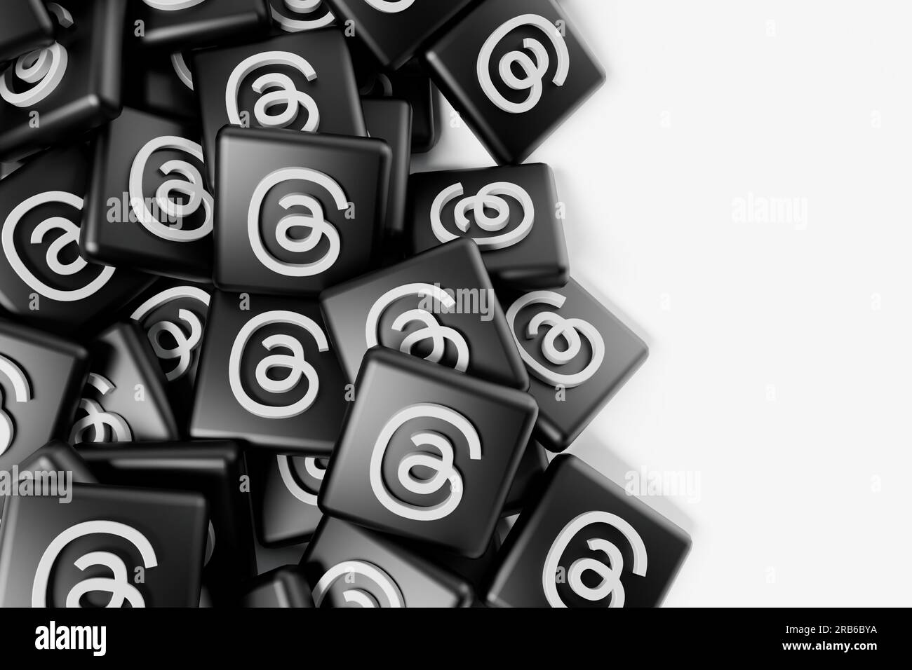 OXFORD, UK - July 2023: Threads logo. A new social media app from Meta ...