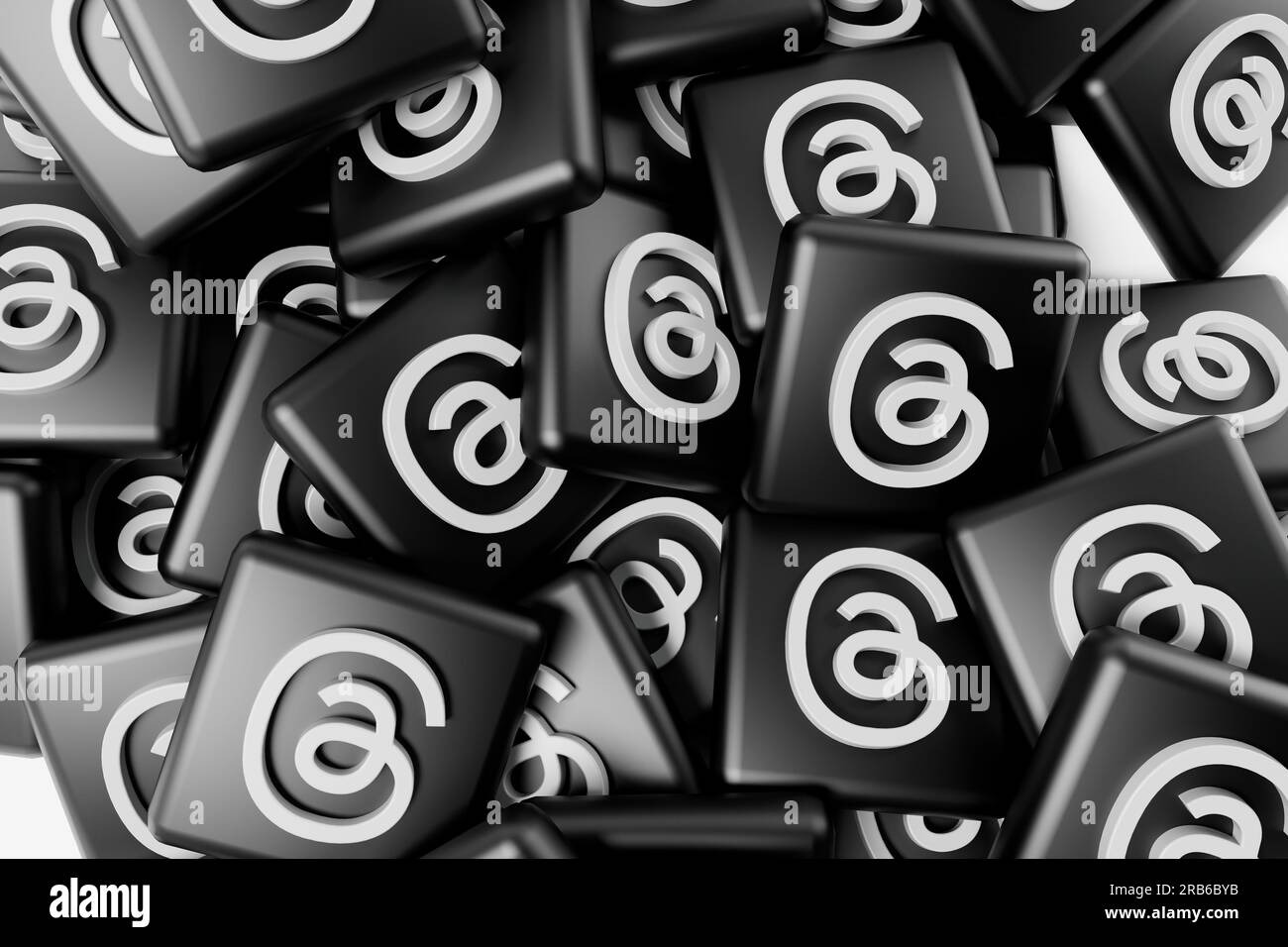 OXFORD, UK - July 2023: Threads logo. A new social media app from Meta ...