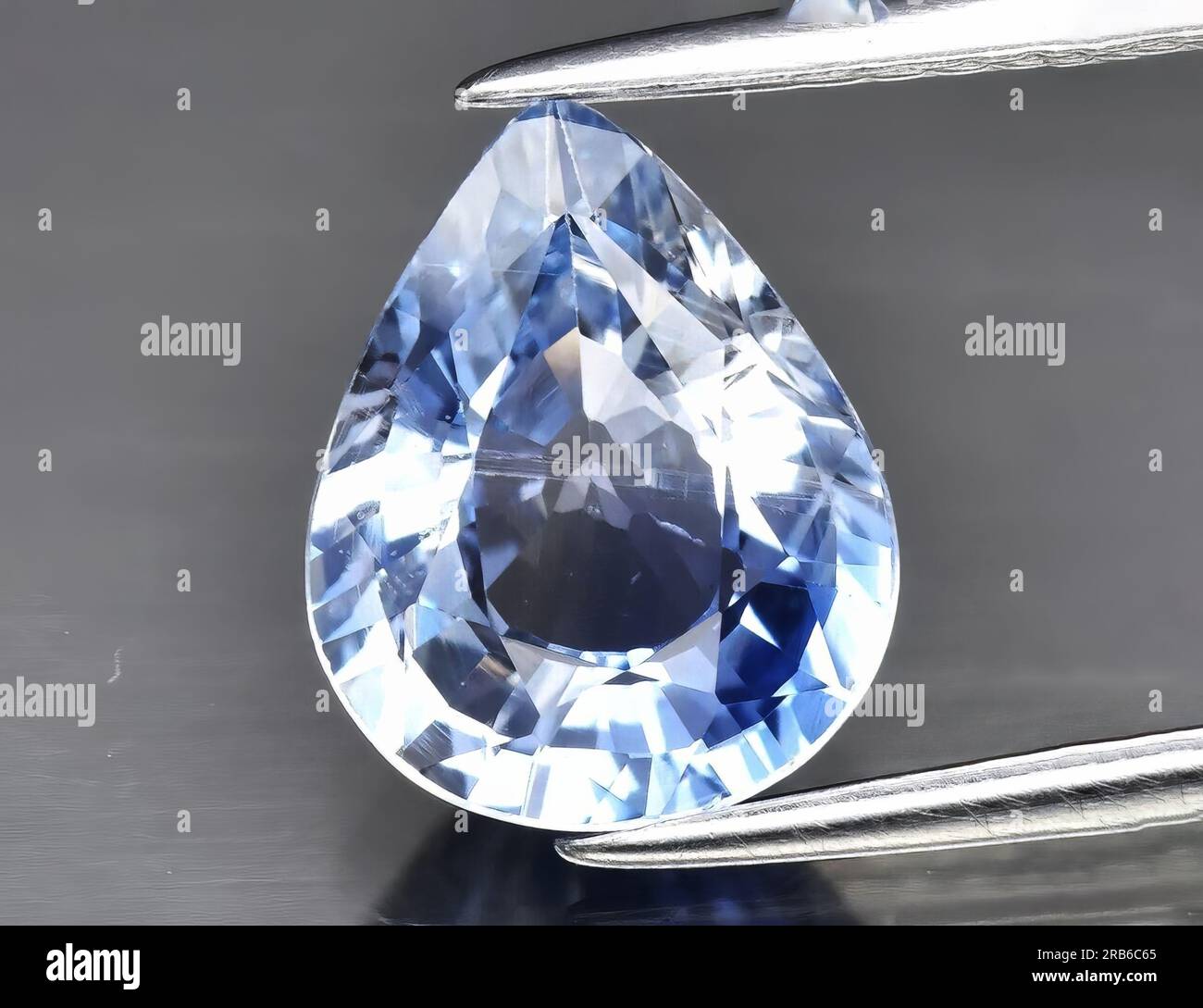 Natural gemstone blue sapphire isolated on white background Stock Photo ...