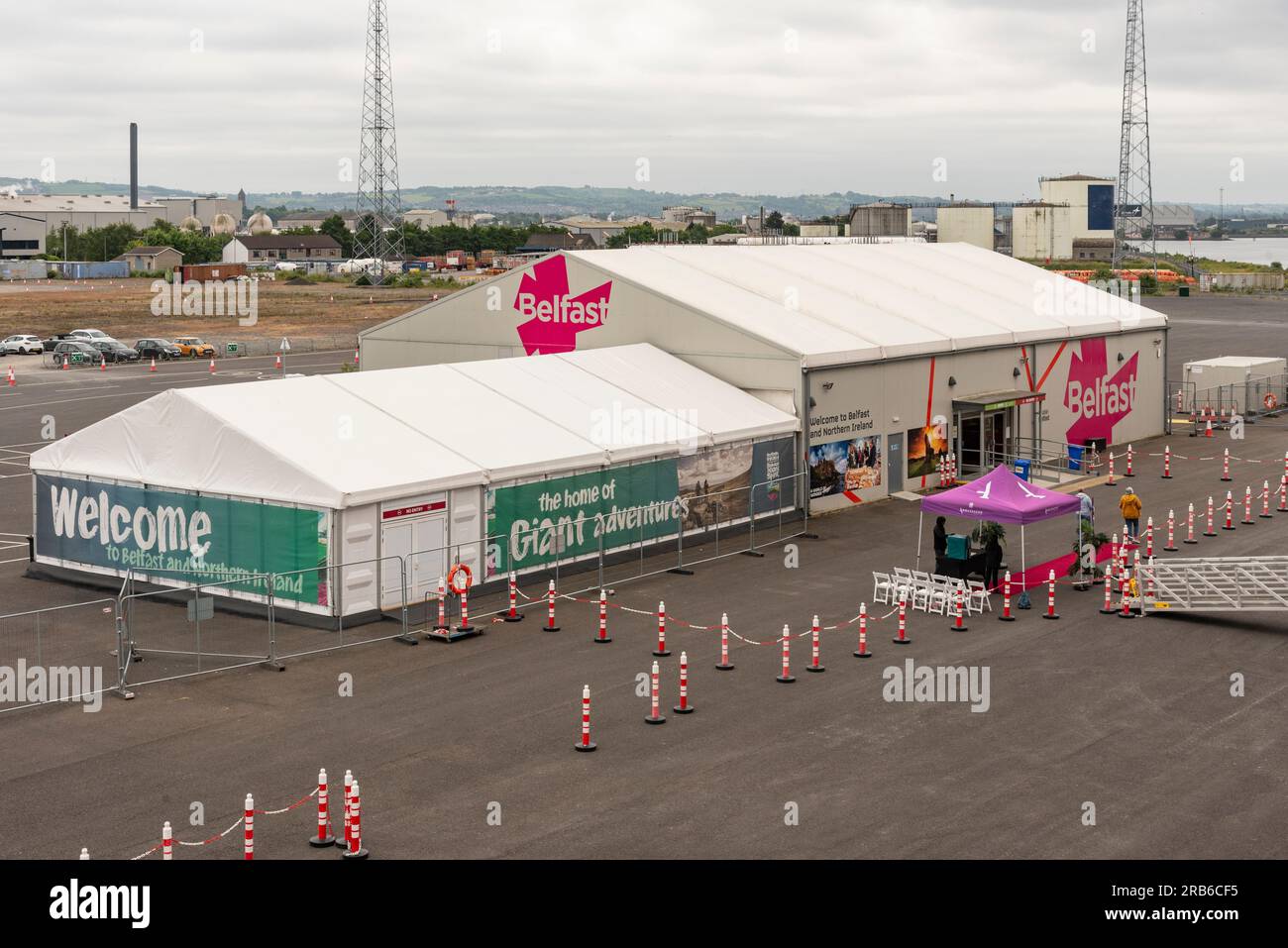 Belfast Docks, Belfast, Northern Ireland, UK. 7 June 2023. Cruise ship ...