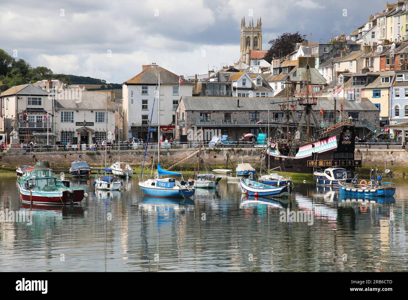 Brixham Harbour, Devon Stock Photo - Alamy