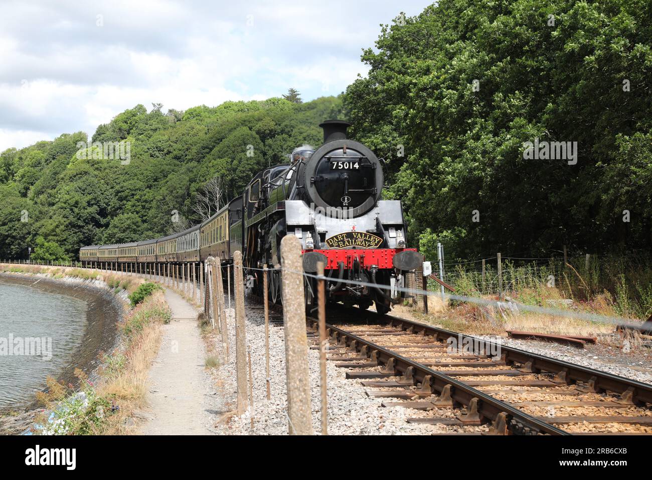 Dart Valley Steam Railway, Kingswear, Devon Stock Photo - Alamy