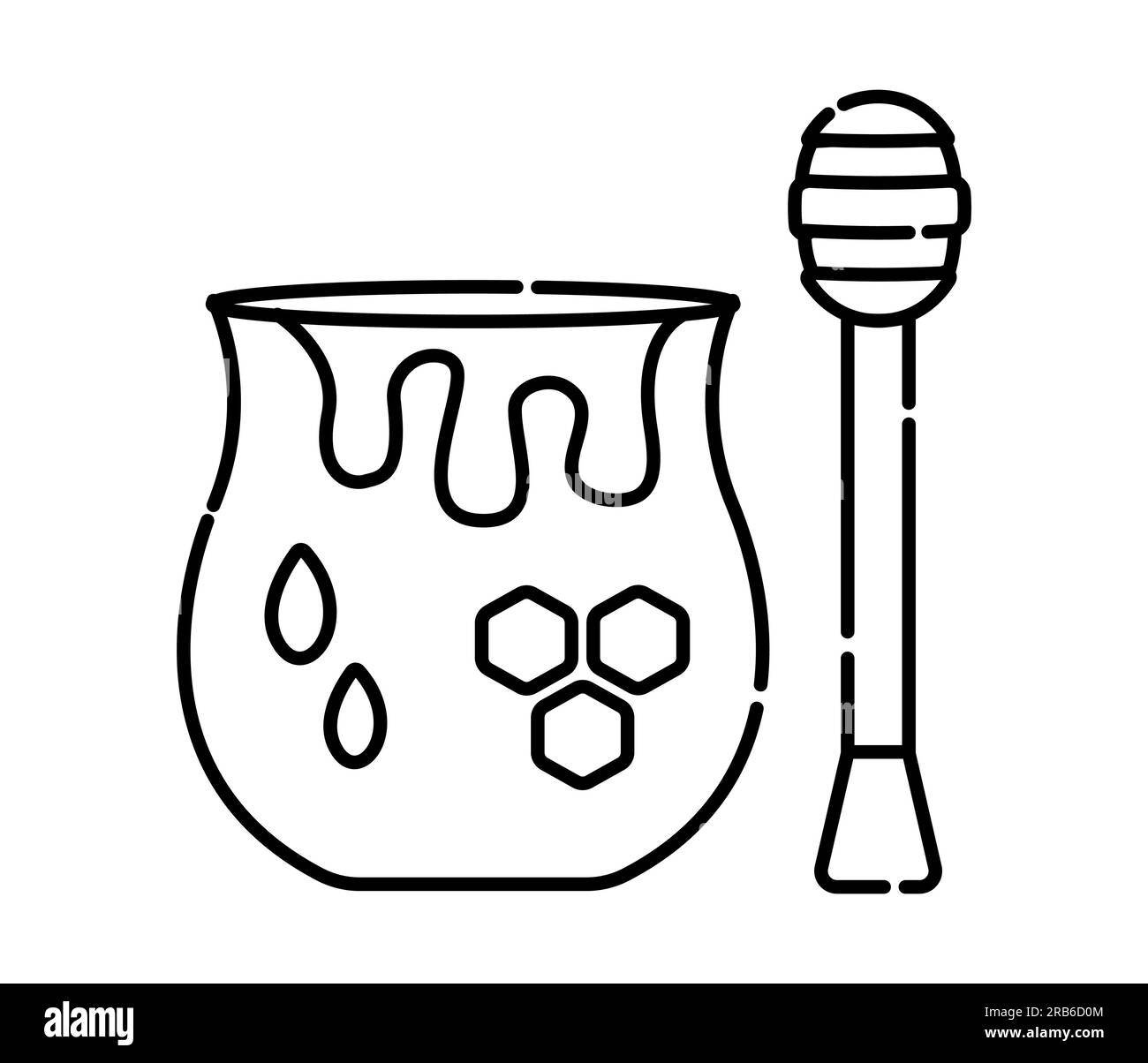 Honeycomb honey background vector Cut Out Stock Images & Pictures - Alamy