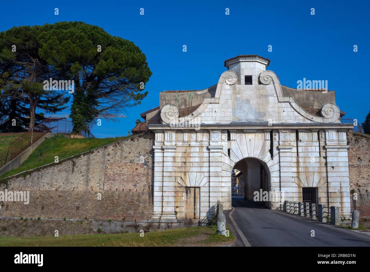 View of the Porta Aquileia also called Porta Marittima, the southern ...