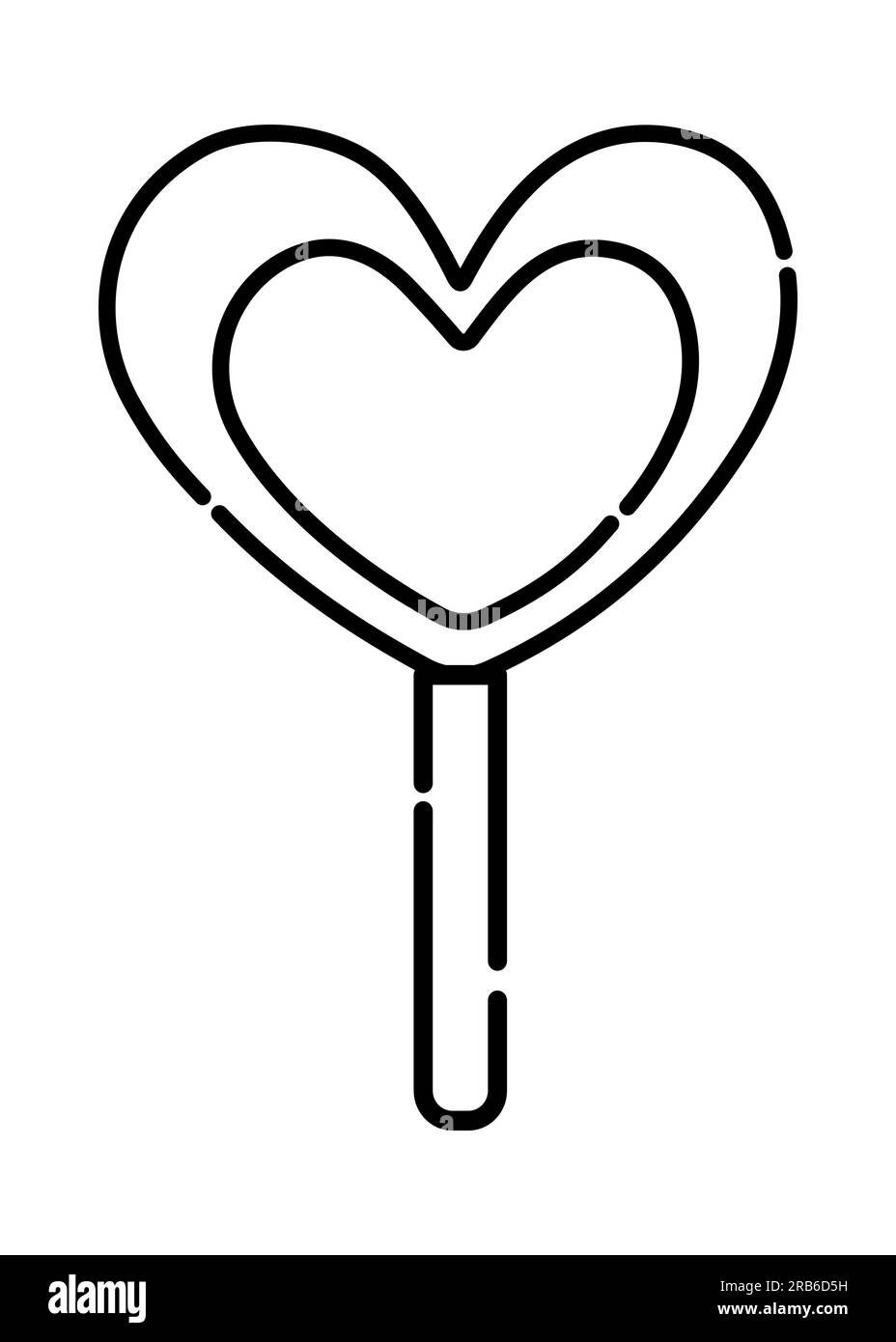 Candy cane heart on Stock Vector Images - Alamy