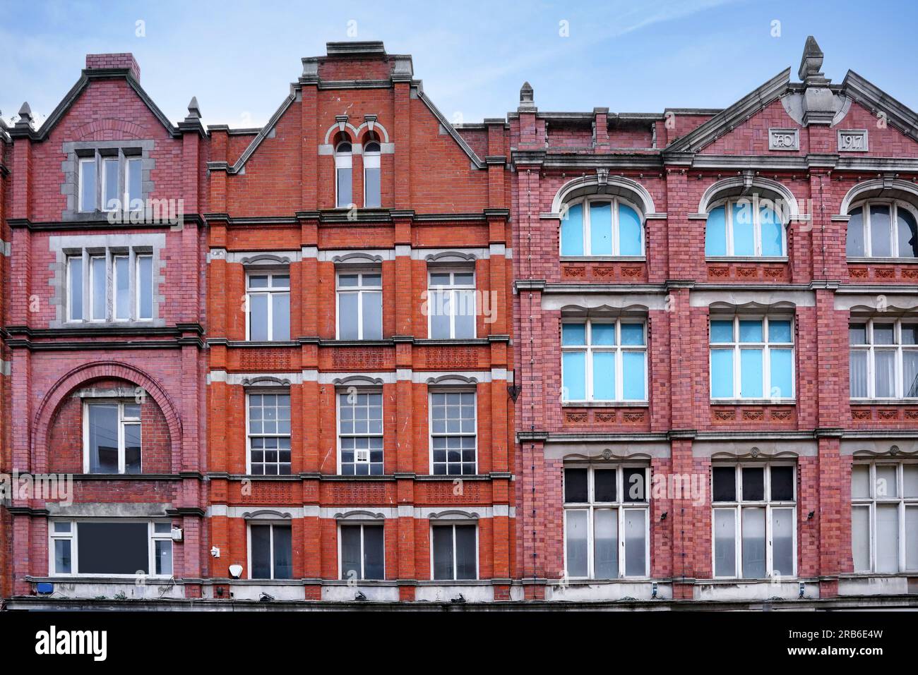 Old fashioned main street building facades Stock Photo - Alamy