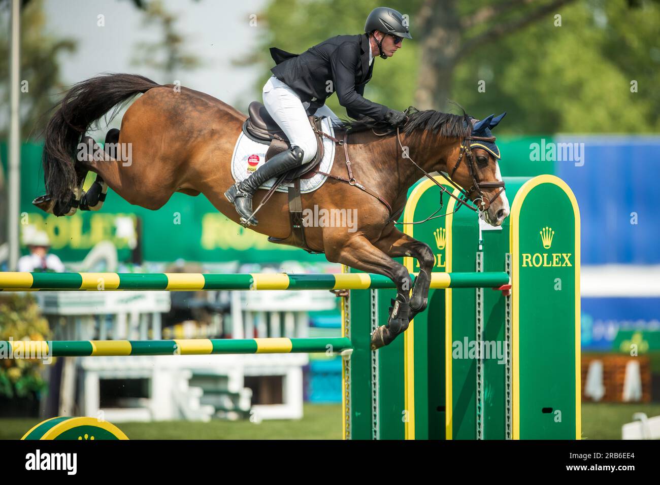 Daniel Coyle of Ireland competes in the Rolex North American Grand Prix ...