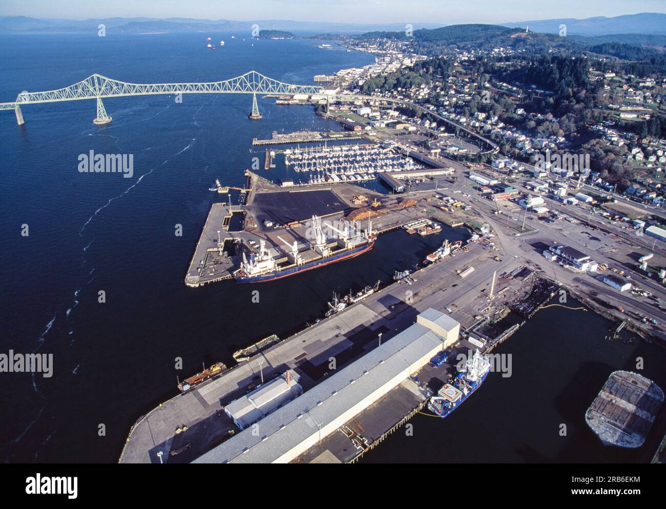 Aerial images of Astoria, Oregon, USA Stock Photo - Alamy
