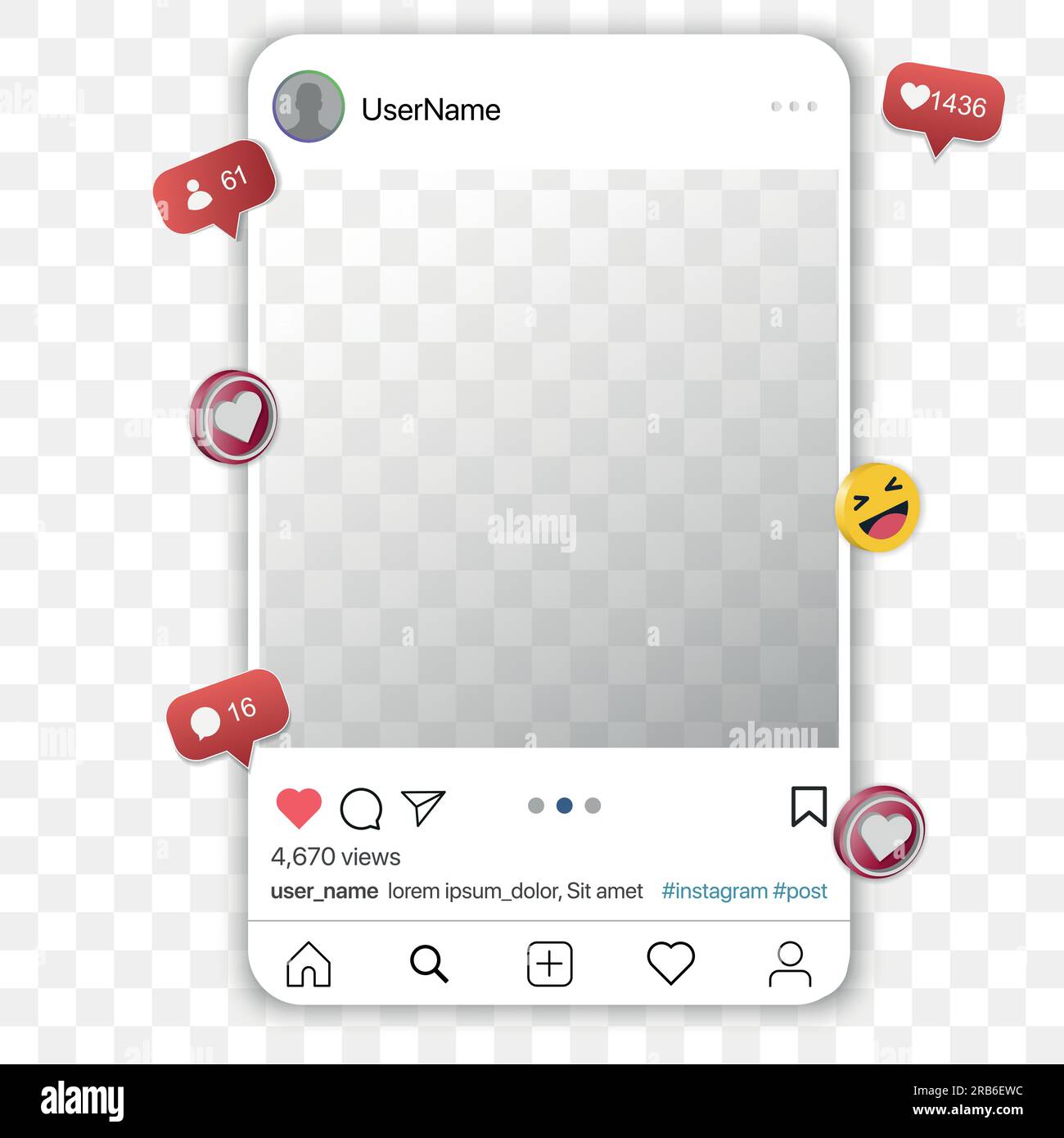 Instagram Template Vector