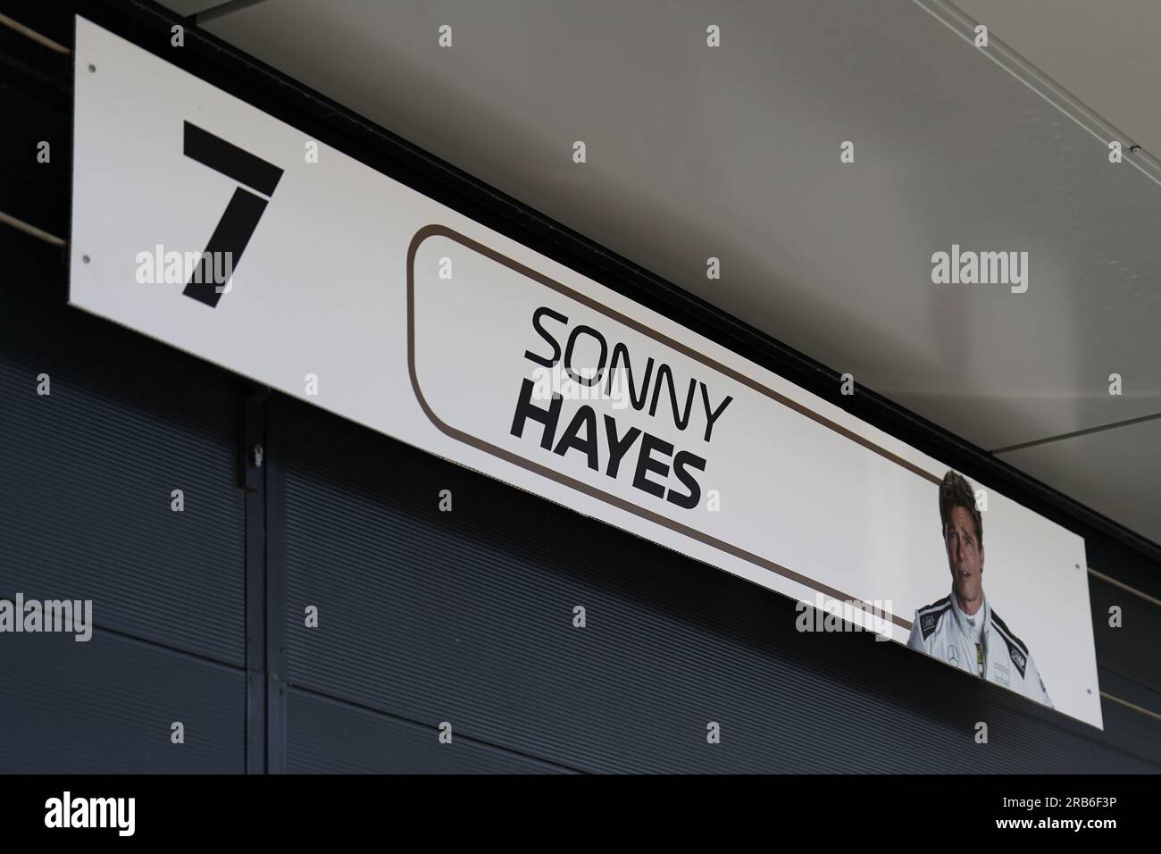 Silverstone, UK. 07th July, 2023. Sonny Hayes garage, APXGP, Brad Pitt ...