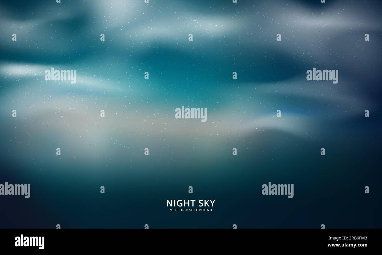 Night sky abstract background. Vector illustration Stock Vector Image ...