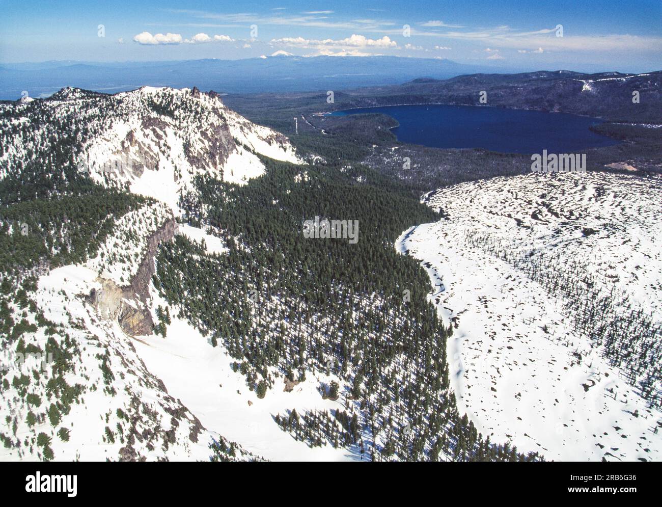 Aerial image of Paulina Lake Oregon, USA Stock Photo - Alamy